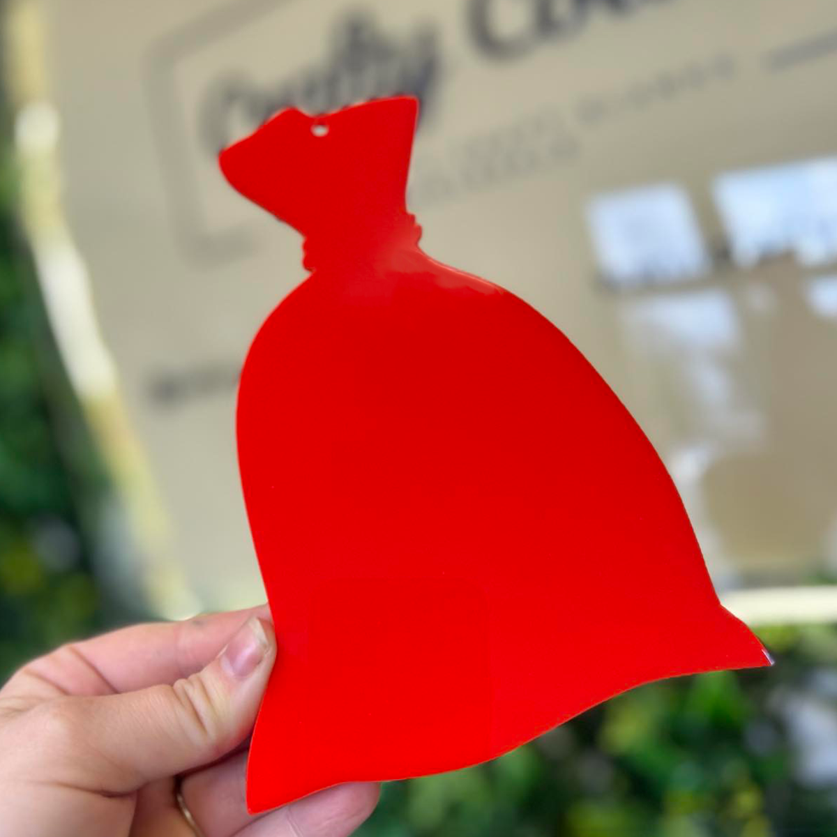 Acrylic Gift Card Holder - Santa Sack