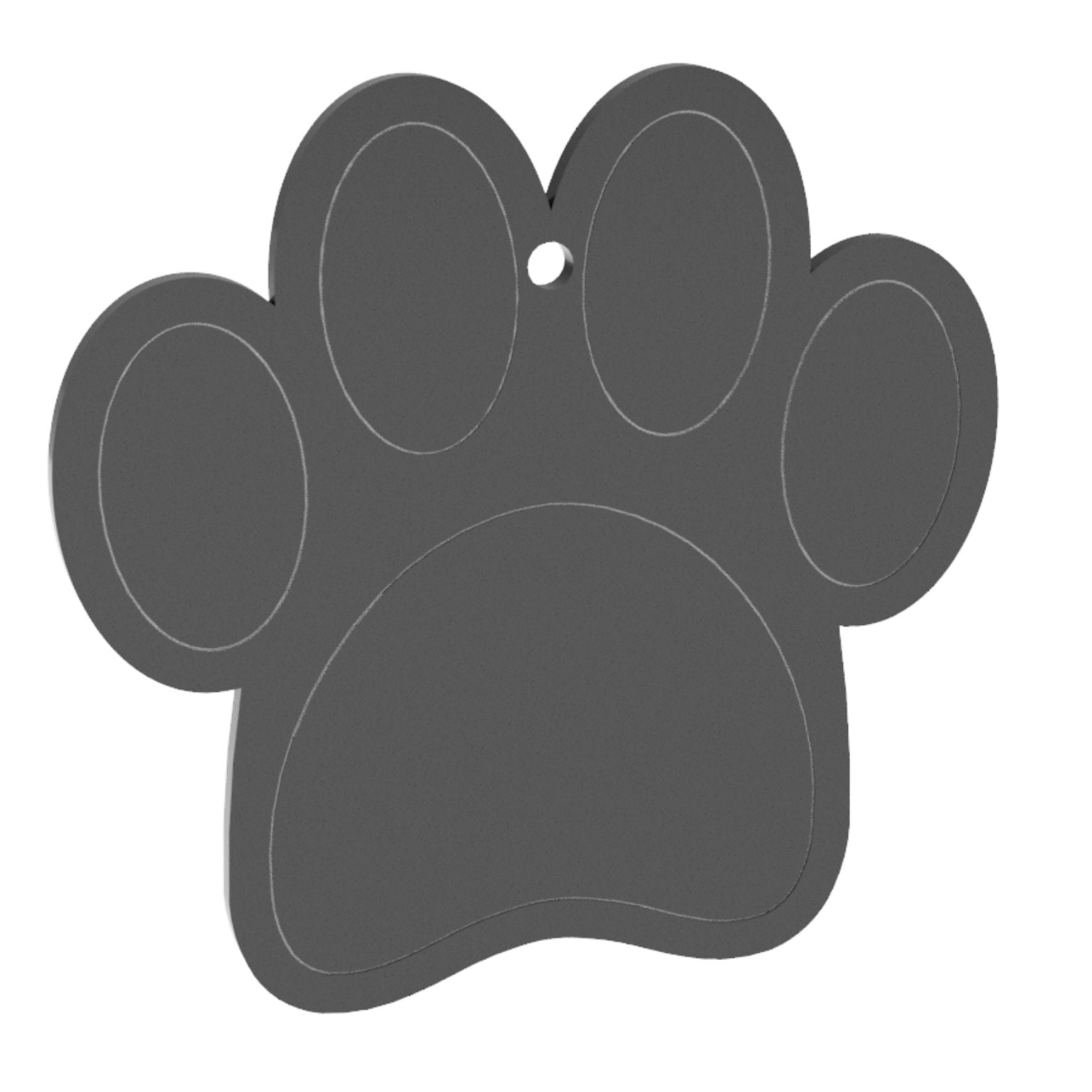 Blank Paw Print - 100mm