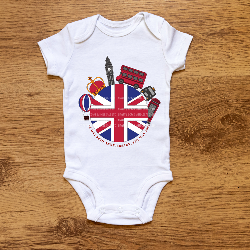 VE Day Circle Union Jack 2025 DTF Decal