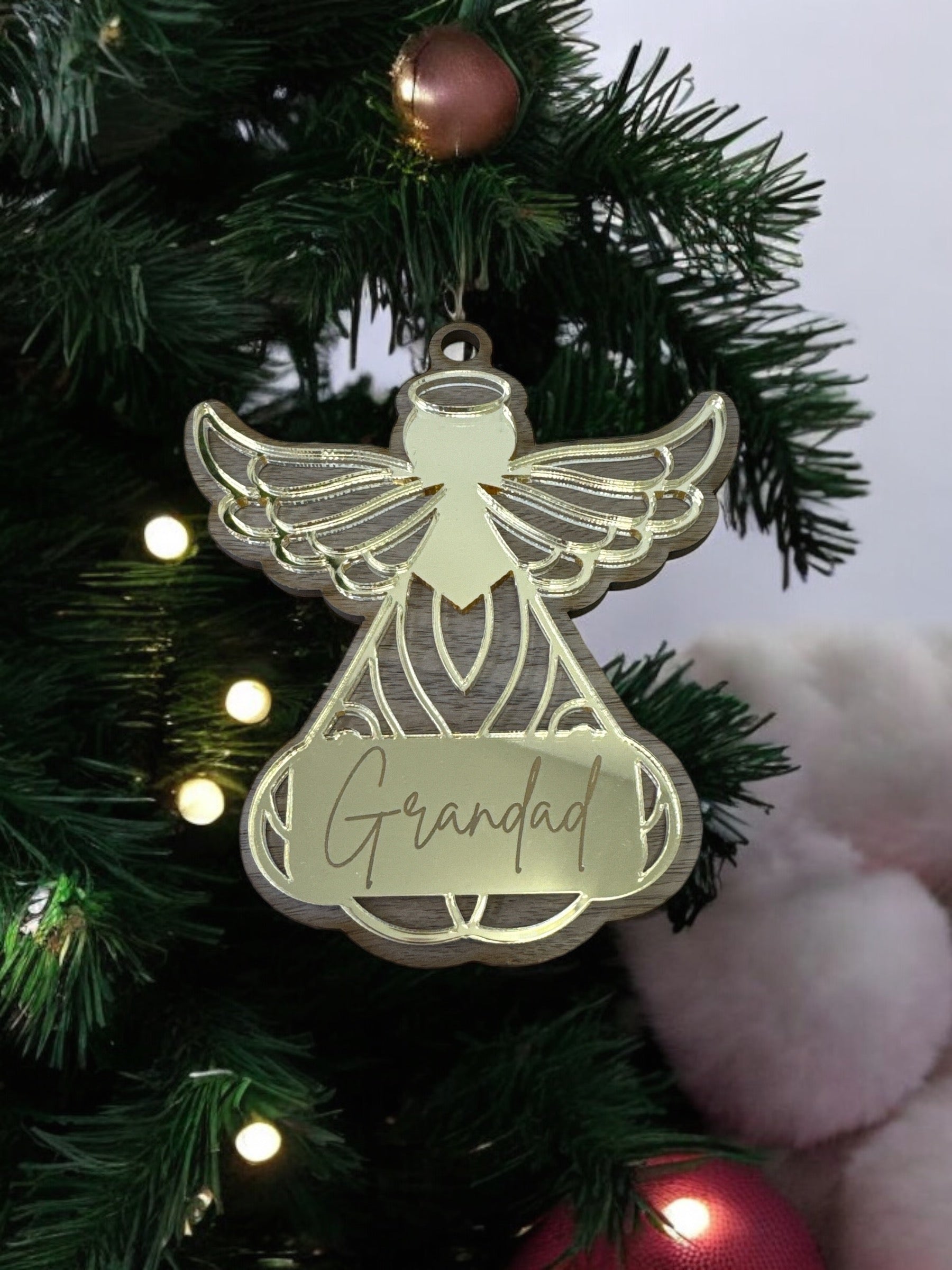 Engraved Angel Bauble