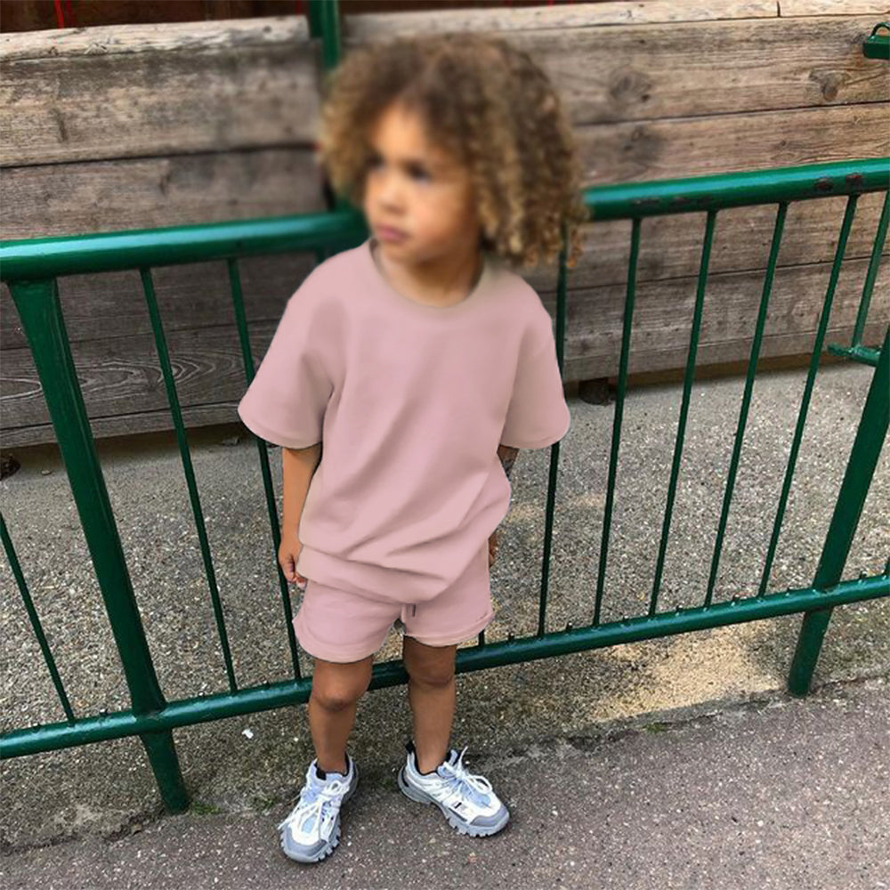 Kids Tales Two Piece Clothes Set - Dusky Pink