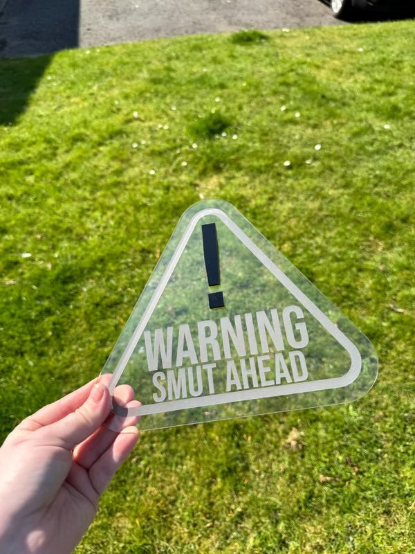 Small Custom Acrylic Warning Sign